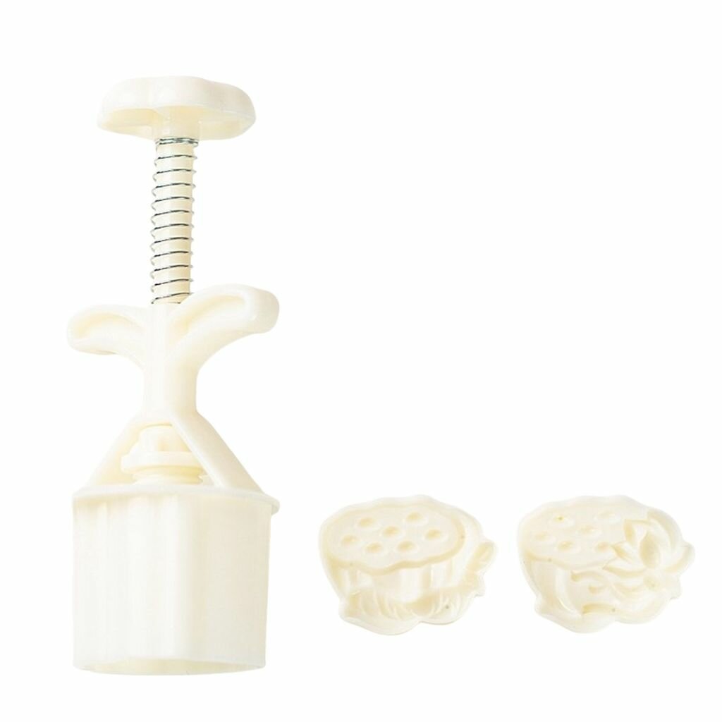 Формы для прессования лунного торта с цветочным узором, инструмент для декорирования форм для печенья с лунным тортиком