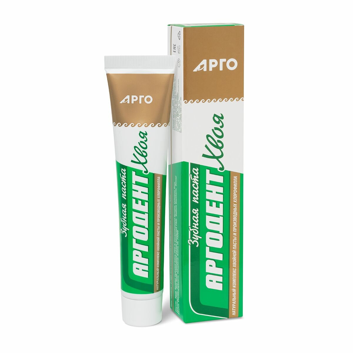 Паста зубная Аргодент Хвоя против пародонтоза и воспаления дёсен, 75 мл - 2 штуки