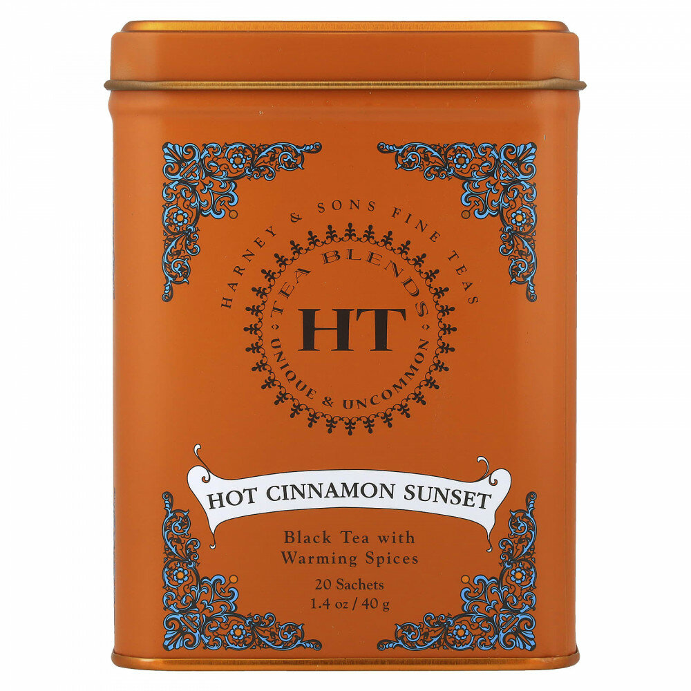 Harney & Sons, HT Tea Blends, чайные смеси, острая корица, 20 чайных пакетиков, 40 г (1,4 унции)