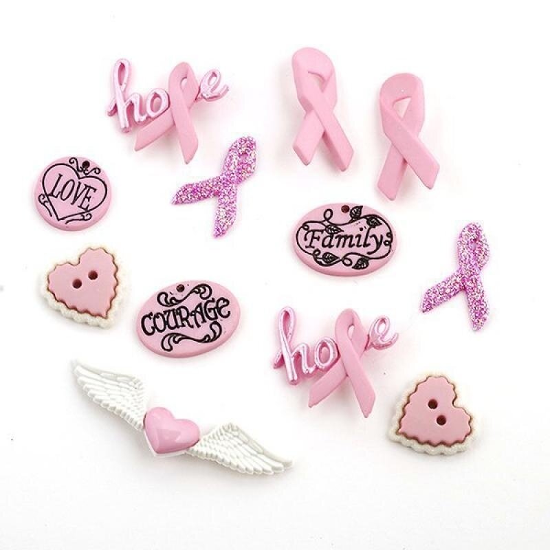 Пуговицы Dress It Up "Надежда, Вера, Любовь" декоративные, пластик