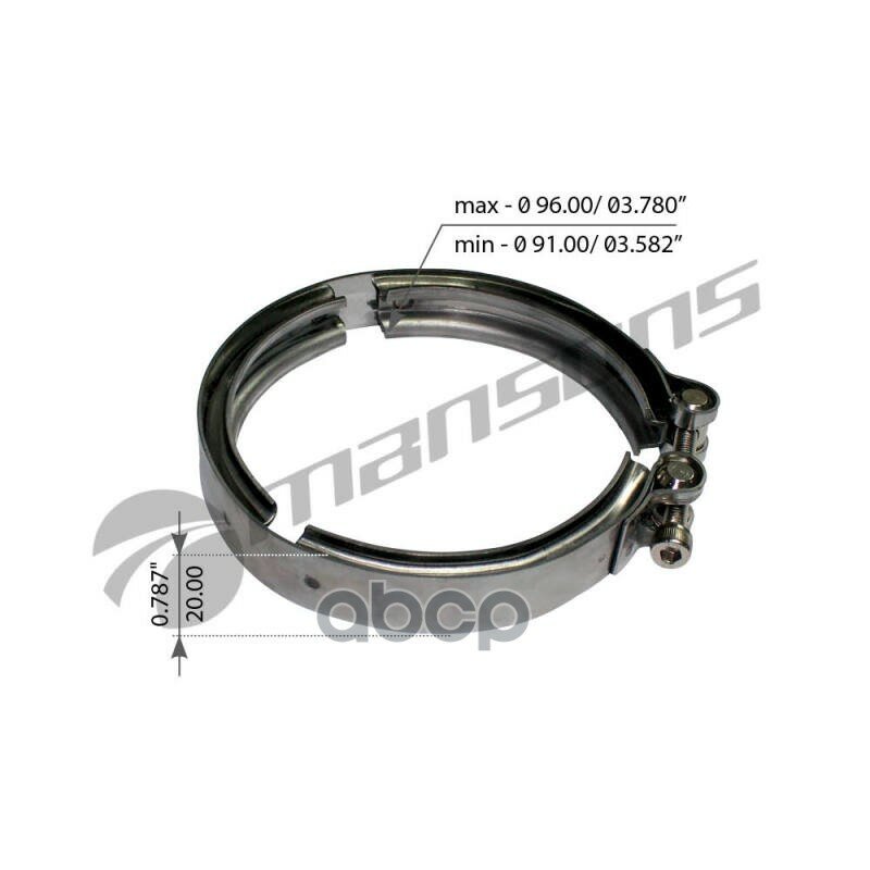 Хомут! патрубка интеркул. VOLVO Mansons арт. 900610