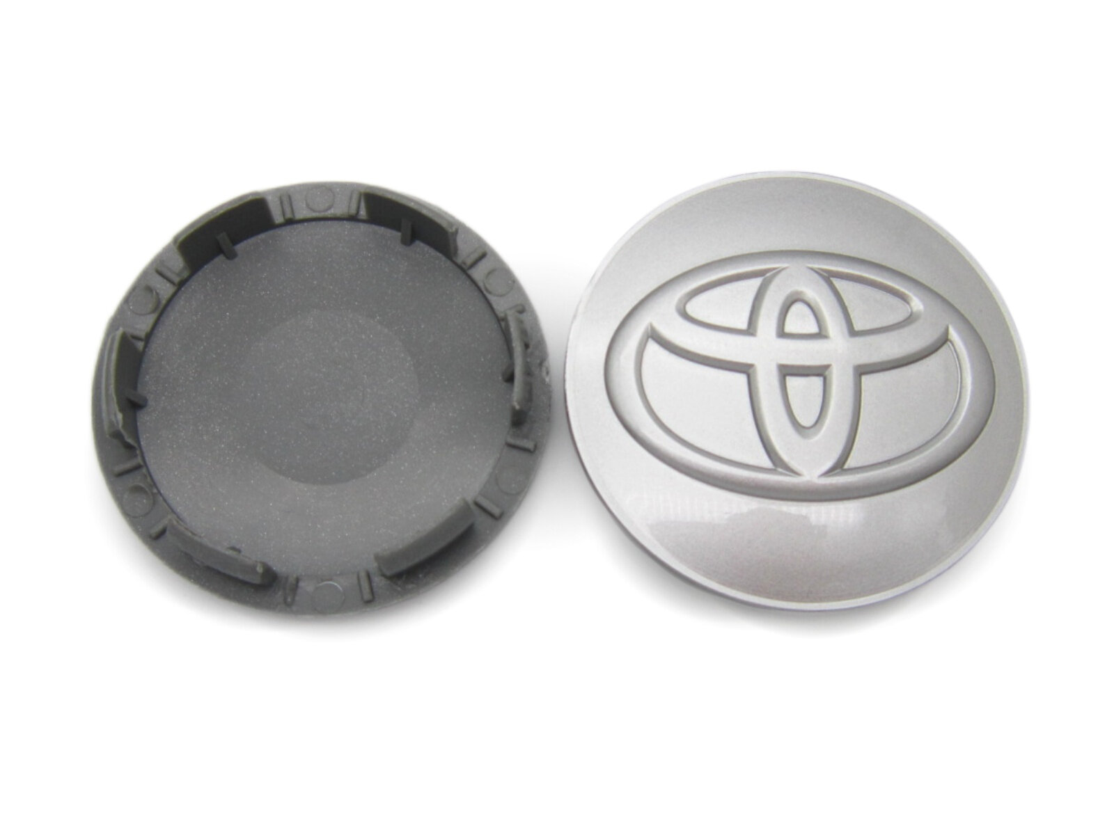 Колпачок, заглушка для литого диска КиК Тойота серебристый 62/55/10, 1 шт.