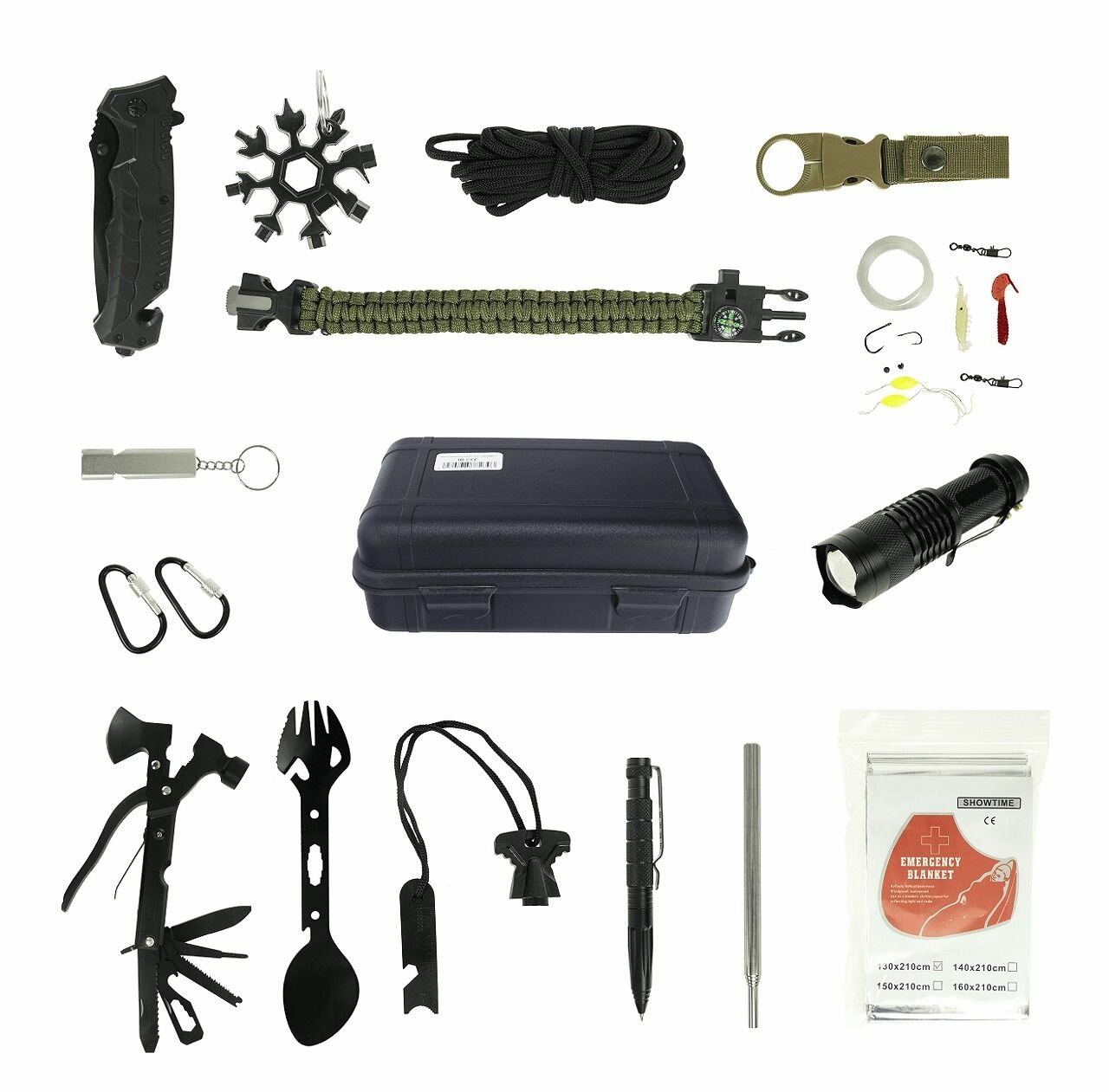 Набор туристический для выживания 16в1 Xiaomi Tactical Survival Kit 16in1 (XMUN08011)