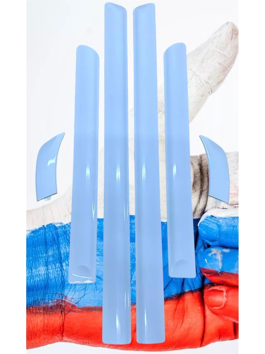 Молдинги дверей узкие на ВАЗ 2114 2115 Белое облако(240)