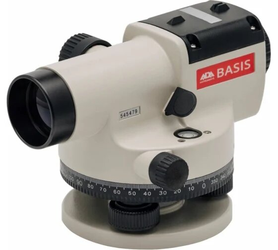 Нивелир оптический ADA Basis (нивелир, кейс, мелкий инструмент, нитяной отвес, инструкция), шт