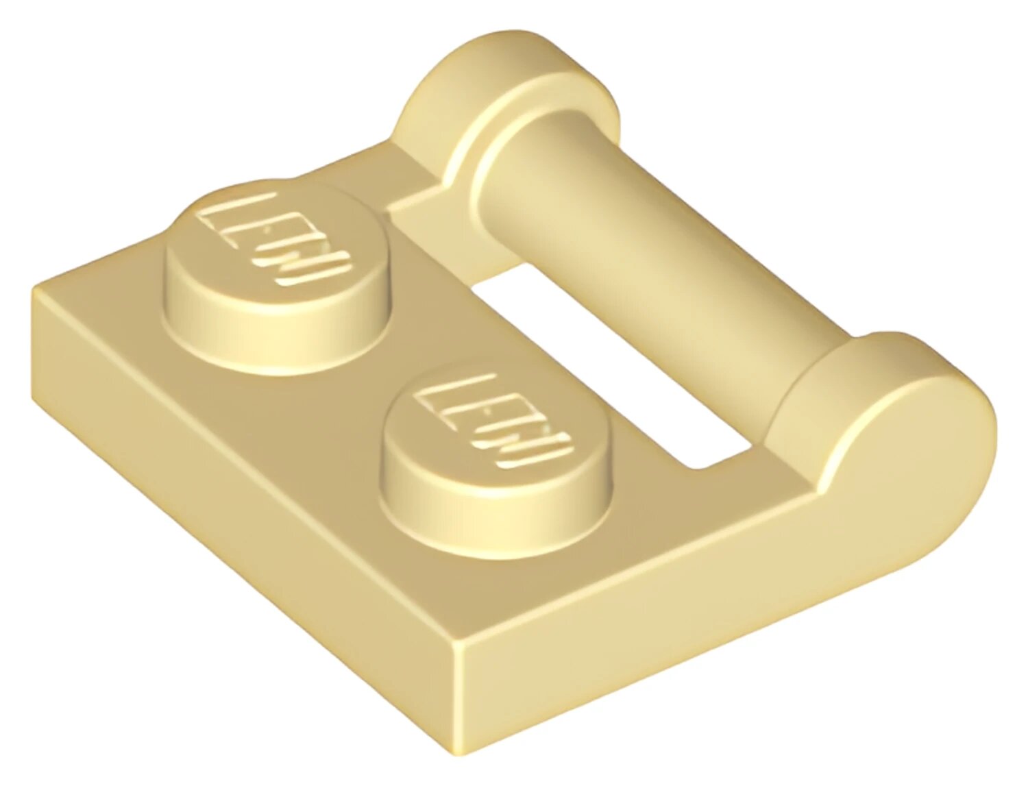 Деталь LEGO Пластина Lego Plate, Modified 1 x 2 with Bar Handle on Side - Closed Ends 48336 Tan U