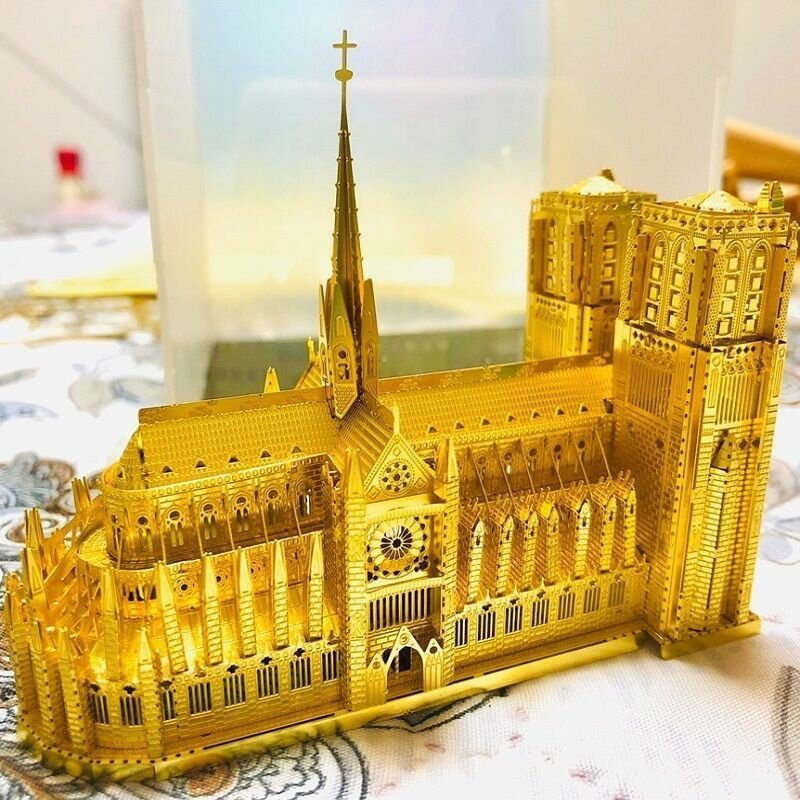3d конструктор/Металлическая головоломка Церковь Василия Блаженного/Собор Парижской Богоматери ZY