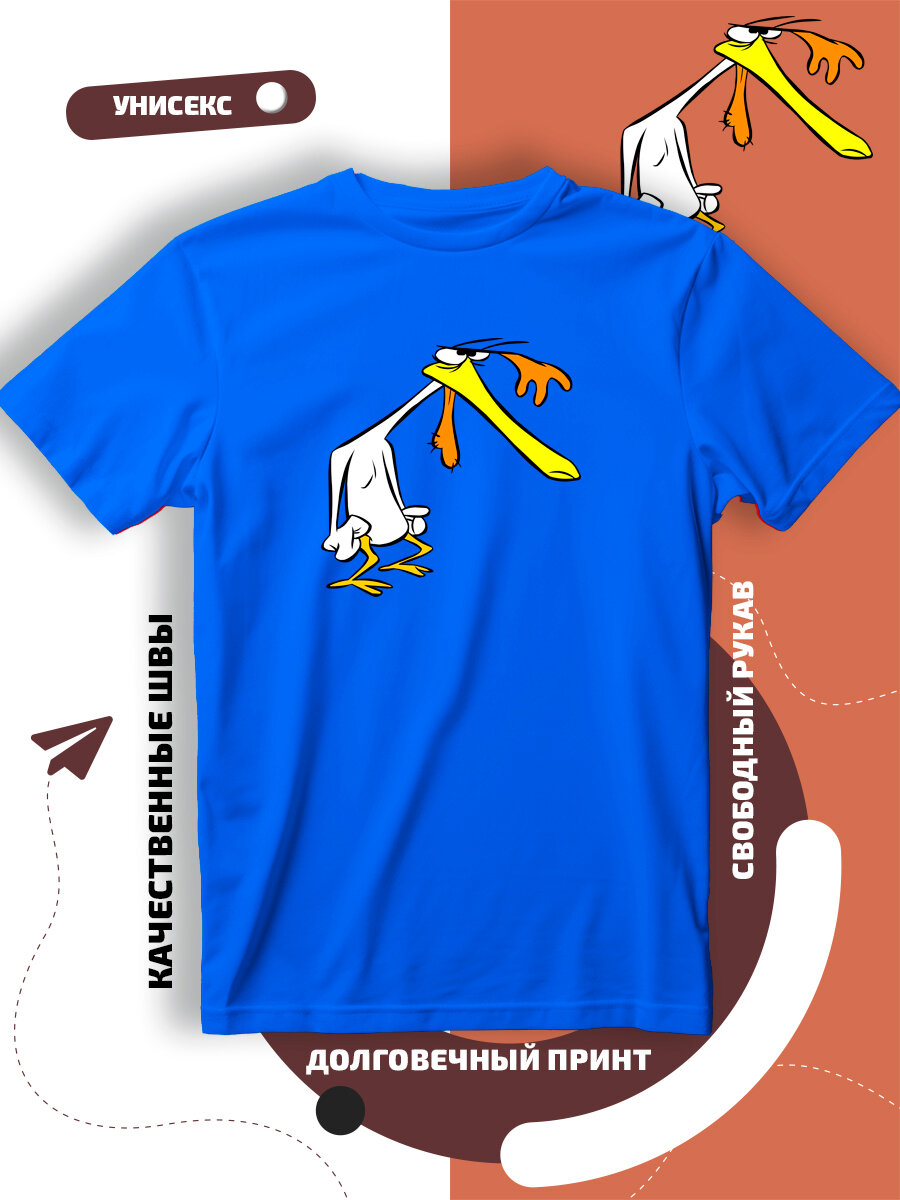 Футболка корова и петушок cow and chicken