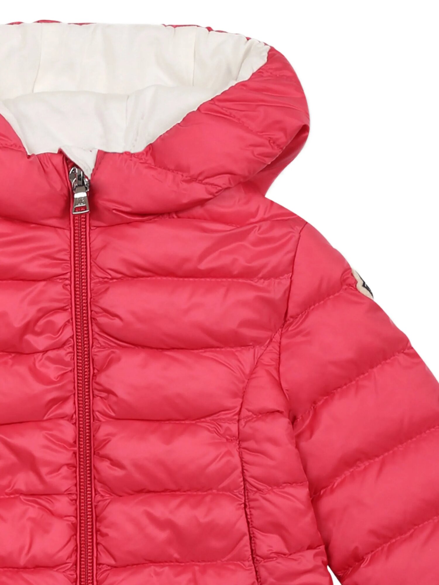 Пуховик Moncler, размер 2 года, розовый — фото 1