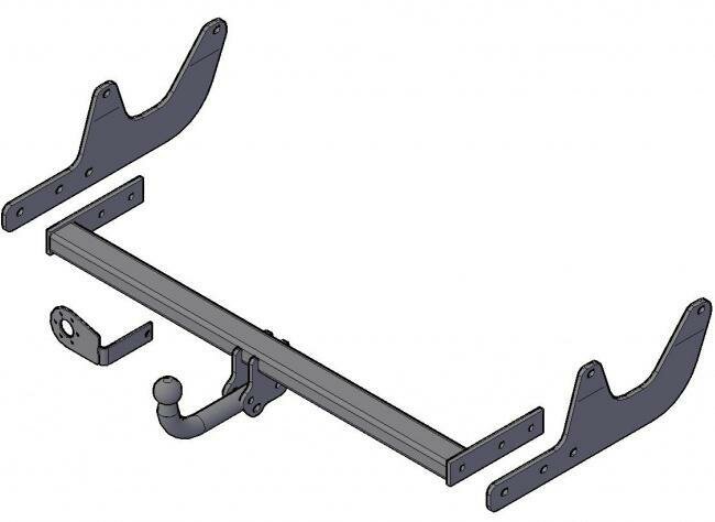 Фаркоп Лада Ларгус R90 универсал легковой 2012-, Лада Ларгус Кросс 2015- крепление шара на двух болтах(без электрики) Трейлер.2011