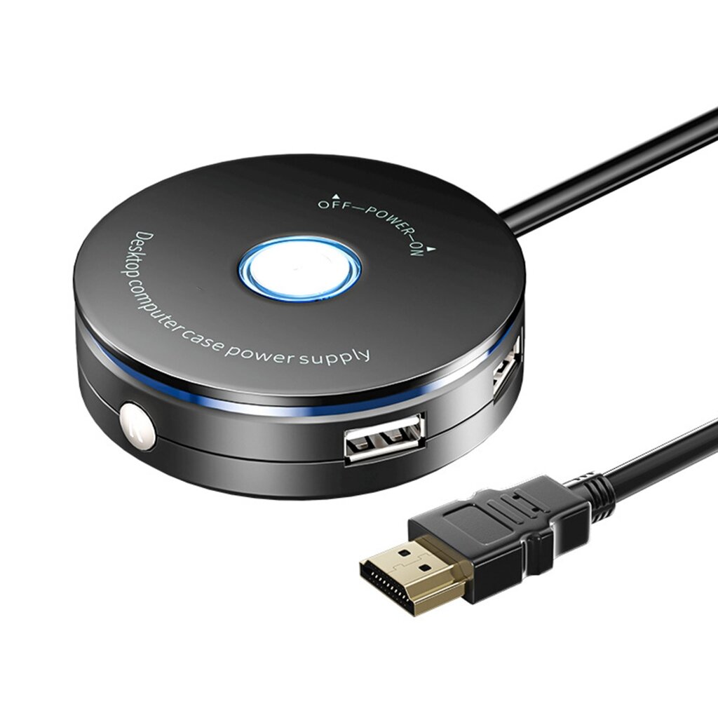 Кнопка включения ПК Настольный ПК Корпус компьютера Выключатели питания Нажимная кнопка главного компьютера Источник питания с удлинительным кабелем