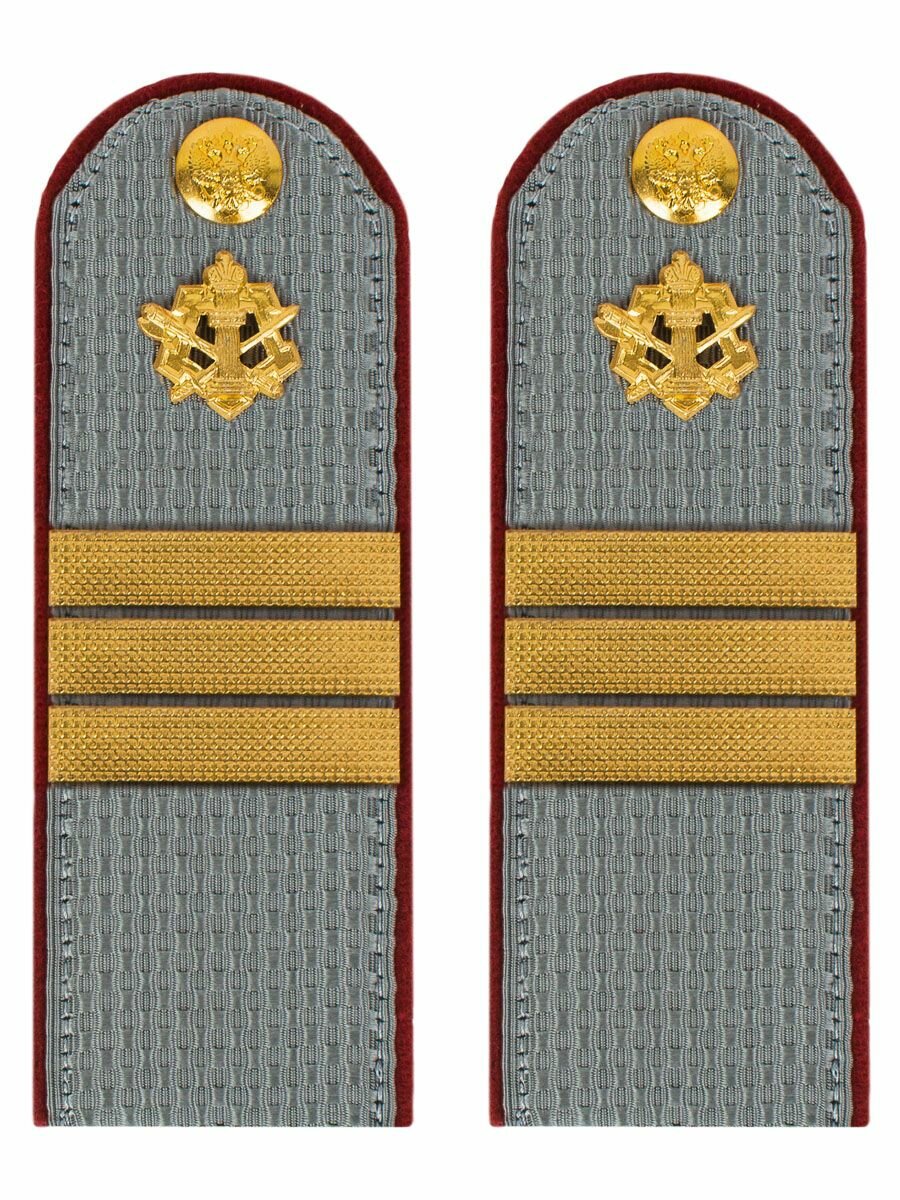 Погоны фсин серые на рубашку картон (в сборе) звание Сержант 752016