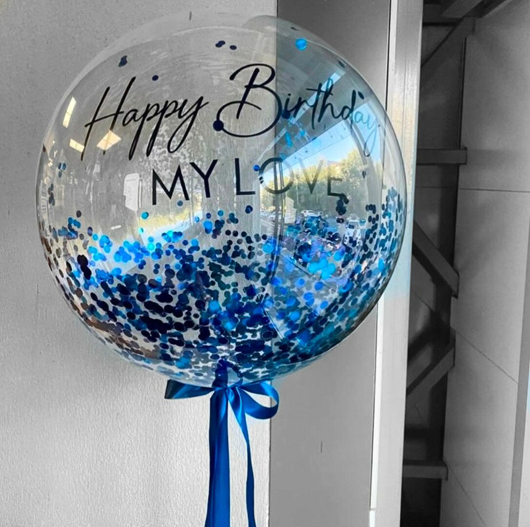 Большой шар Bubbles с конфетти «Океан эмоций»