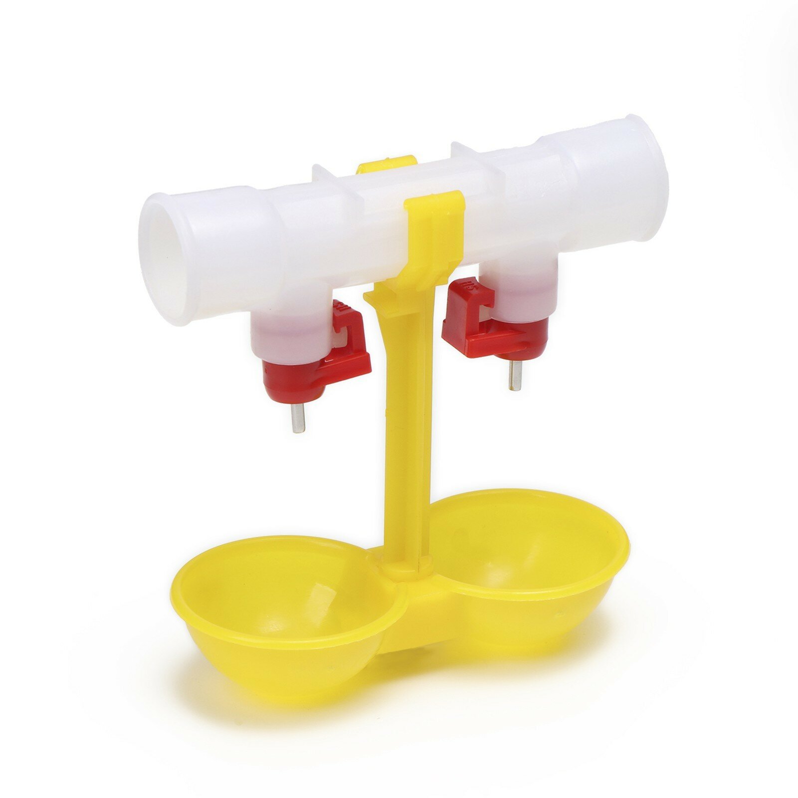 Поилка ниппельная, для домашних животных, с каплеуловителем (двойная), Greengo