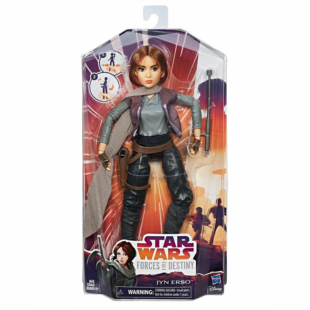 Hasbro Disney Star Wars Forces of Destiny Jyn Erso / Детский коллекционный набор кукол Звездные войны