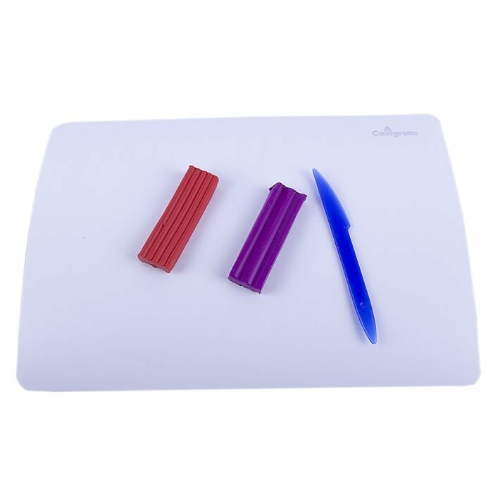 Доска для лепки пластиковая А4 Calligrata белая