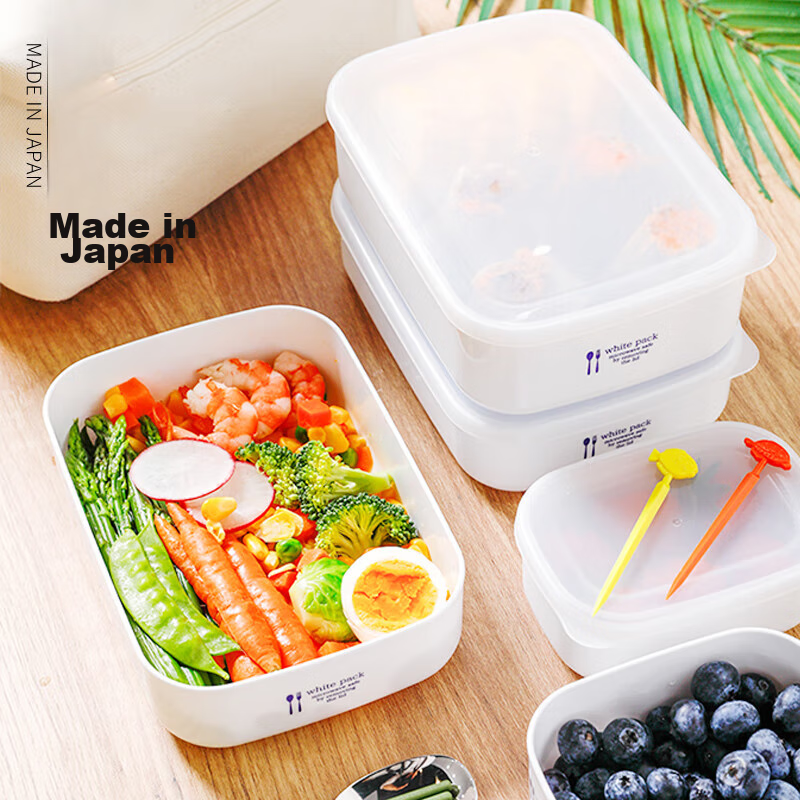 KATEI STORY Imported Fruit Box, Fresh-Keeping Box, Microwave-Safe Portable Children's Lunch Box, Refrigerator Storage Box, Food-Grade Meat Freezer Box
