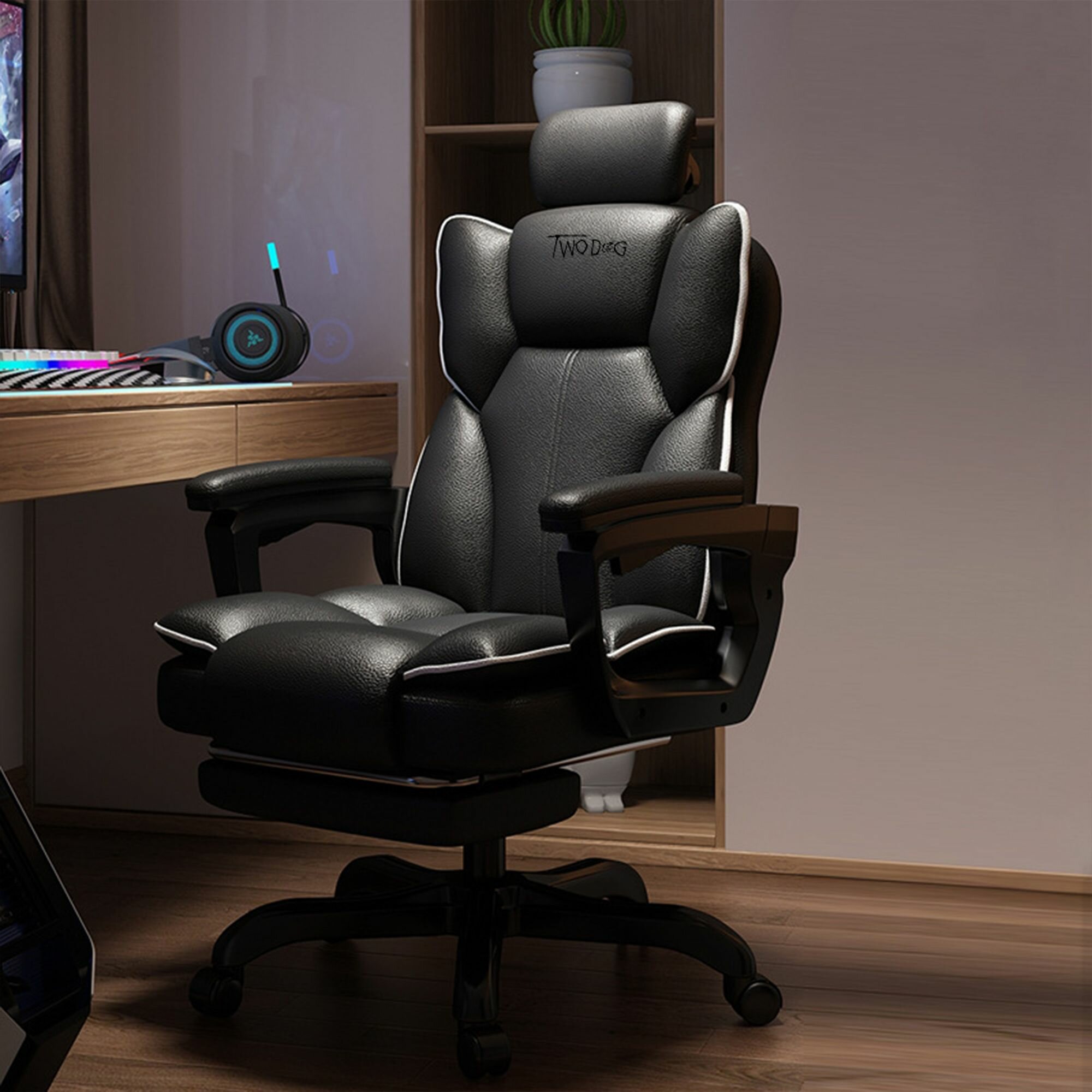 Офисное кресло Кресло руководителя Diplomat, с подножкой