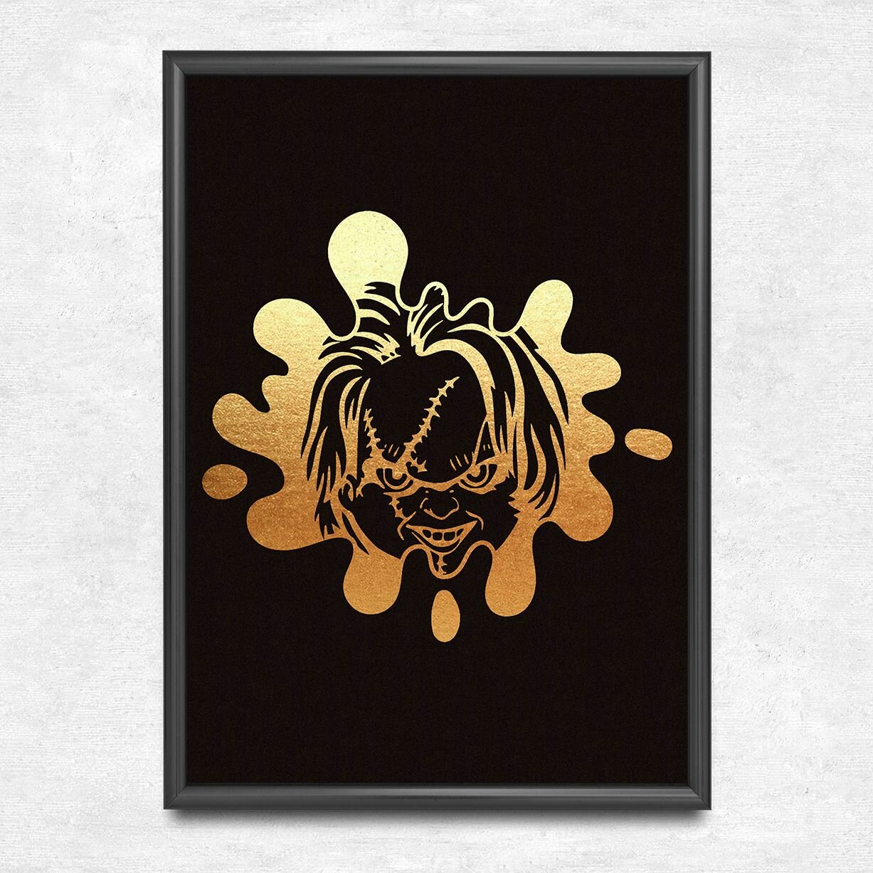 Постер Чаки / Плакат Chucky, ужасы, хоррор. Декор для квартиры, дома, офиса, комнаты