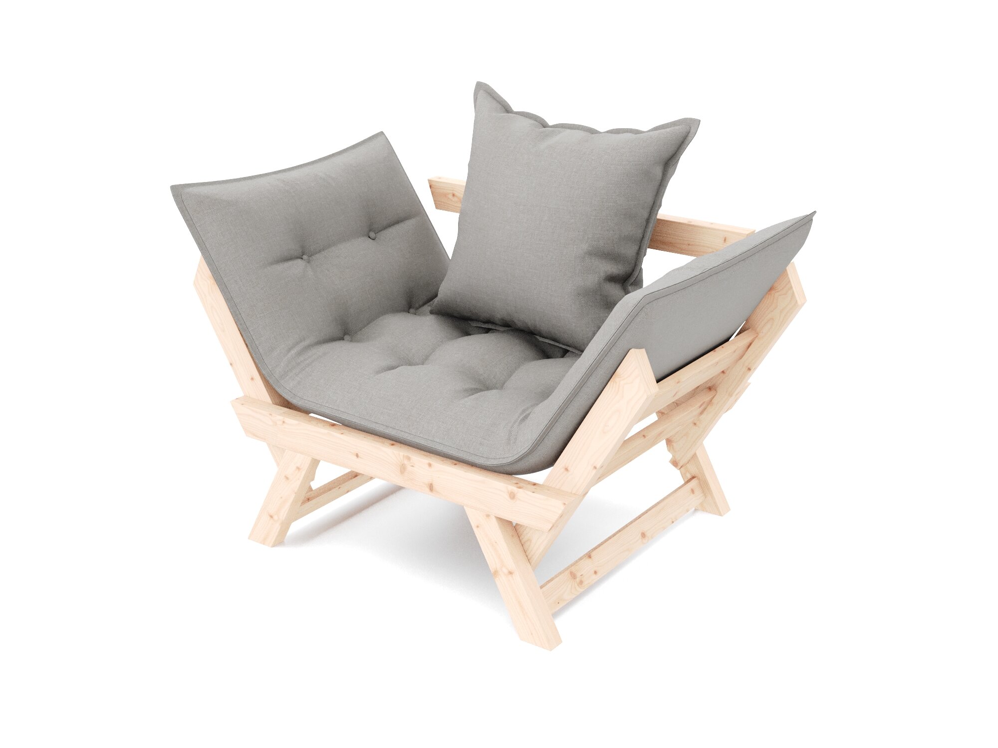 Кресло Arsko Пегас, стиль лофт, массив дерева, с подлокотниками, с подушкой