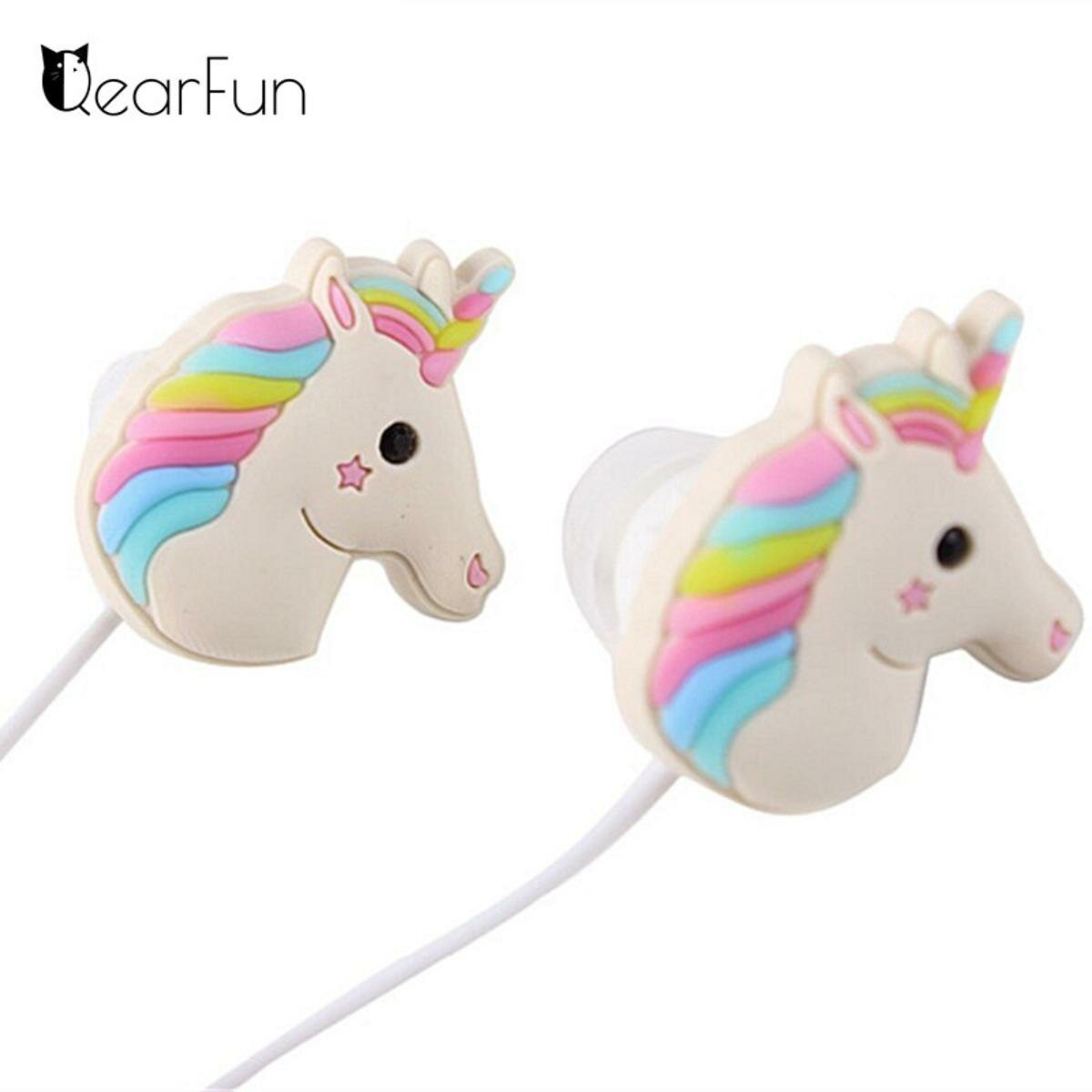 Милые наушники с изображением единорога, детские музыкальные наушники для девочек, проводные наушники с изображением жив