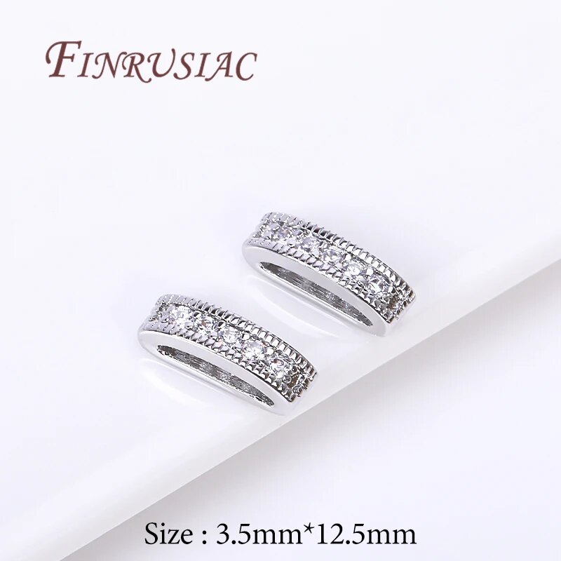 Разделитель для браслета FINRUSIAC, Rhodium Plated, 1 piece