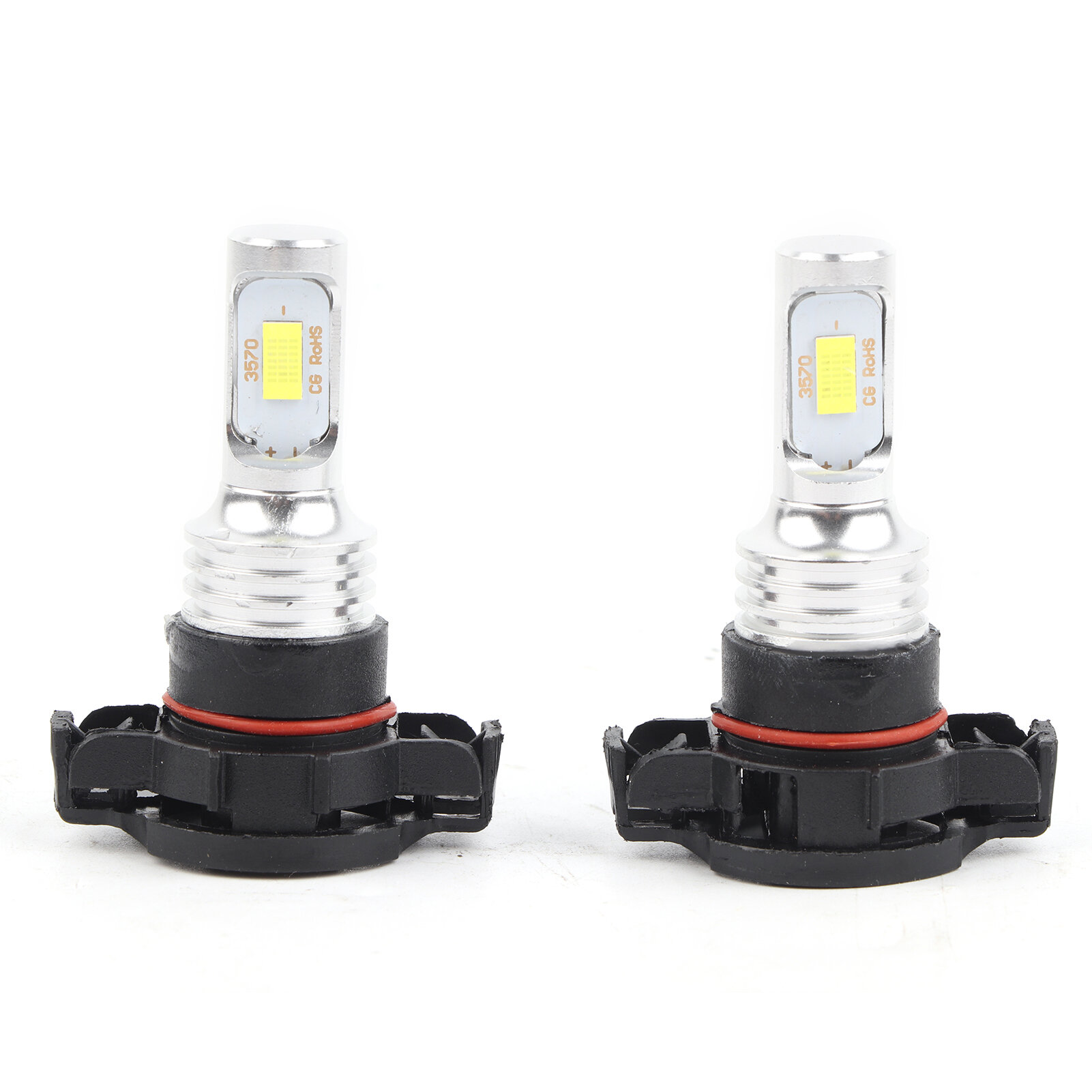 2pc 80W 6000K Белые светодиодные лампы набор лампочек Fog Light Car Travel Lamp для H16/5202