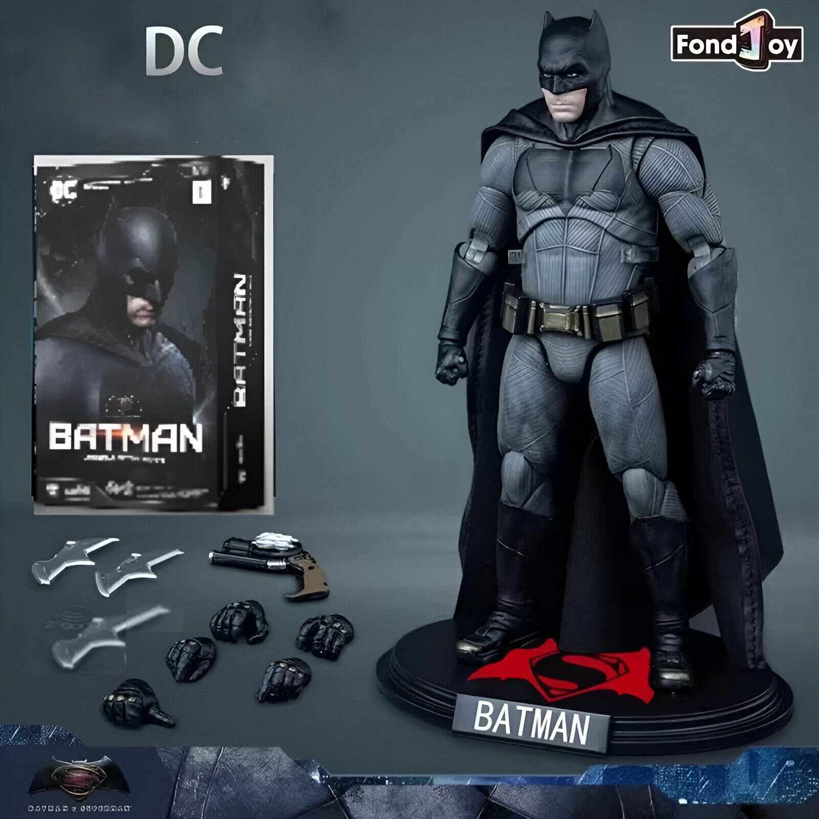 Бэтмен / BATMAN DC Comics Экшн-фигура Бэтмен 19 см с аксессуарами