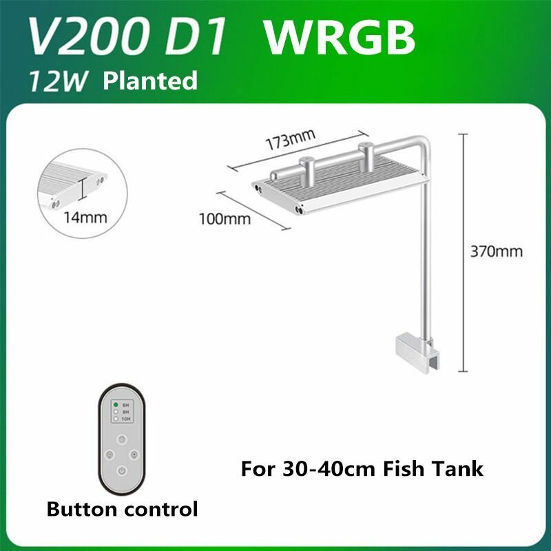 Серия WEEK AQUA V Led Aquarium Light RGB аквариумный светильник с таймером цикла Бесступенчатый диммер Аквариумная лампа для пресноводных -HZ
