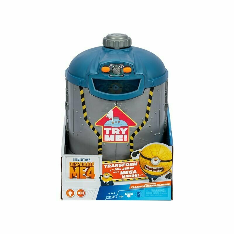 Moose Illumination's Despicable Me 4 Transformation Chamber / Превратите AVL Jerry в Mega Jerry, игровой набор для учебного центра со светом и звуком