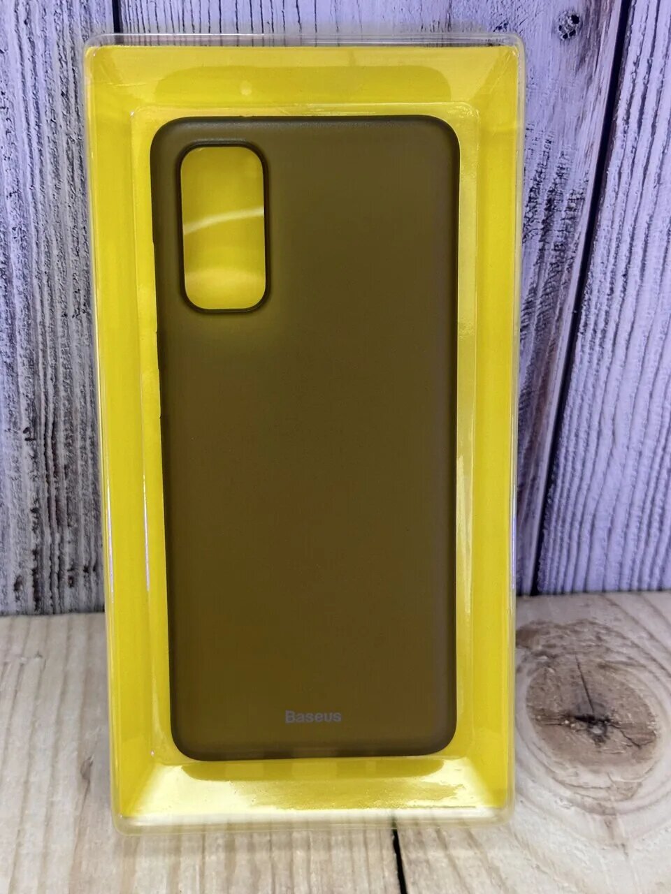 Чехол для Samsung S20 силиконовый Baseus затемнённый