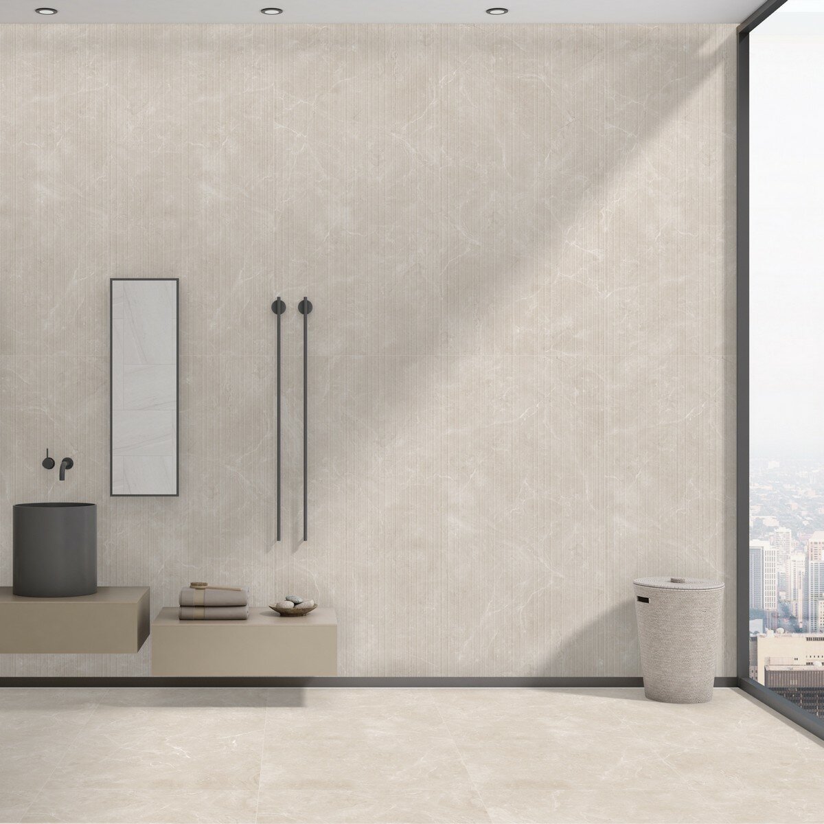 Керамогранит Neodom Lublin Blanco Carving 60x120 N40023 под камень матовая Глазурованная, Износостойкая, Морозостойкая, морозостойкая