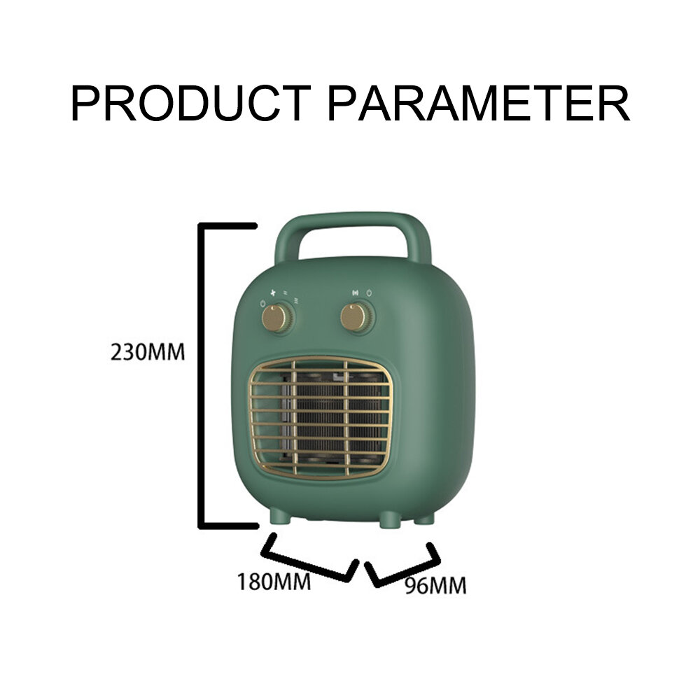 Керамический обогреватель 800 Вт с датчиком движения, 3 скорости, защита от перегрева
