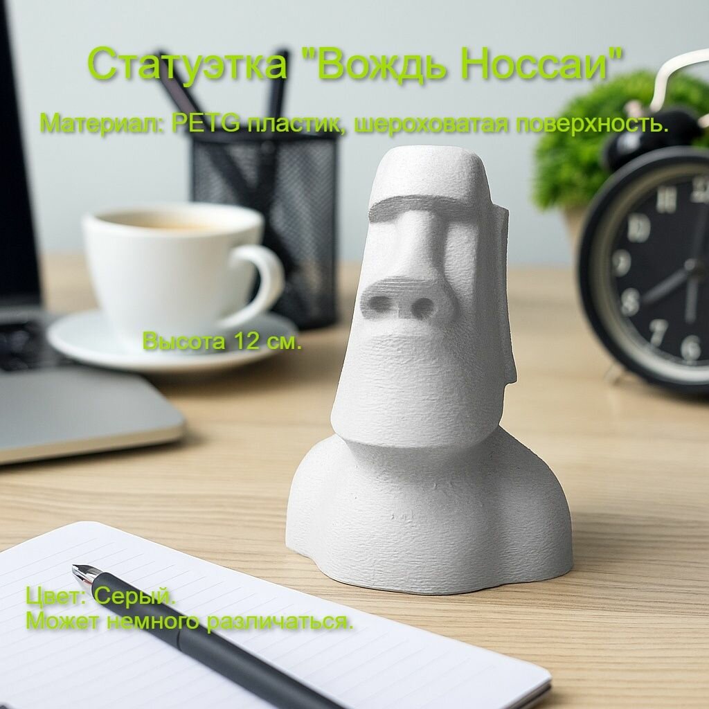 Статуэтка "Вождь Носсаи". Истукан-украшение "Моаи". Остров Пасхи. Декор.