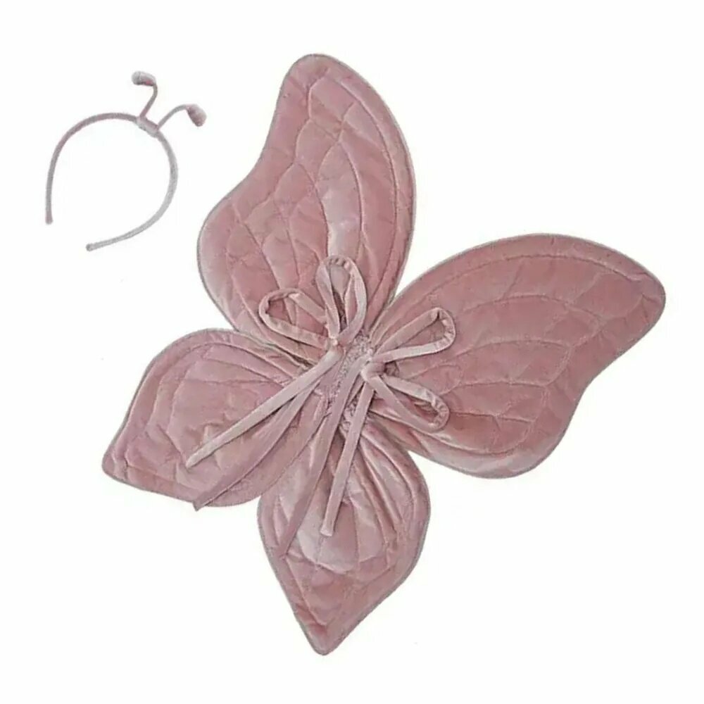 Винтажные бархатные крылья бабочки для фотосессий в лесу - розовый
