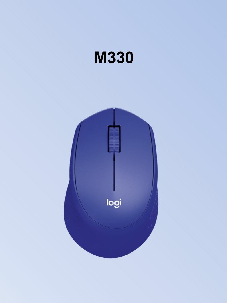 Мышь беспроводная Logitech M330, сенсорная, бесшумное нажатие