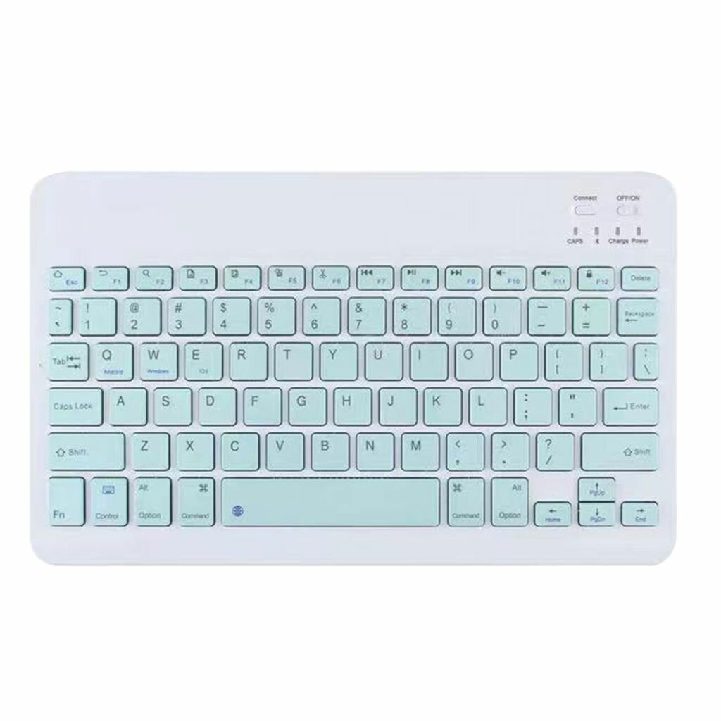 Аксессуары для клавиатуры и мыши, Беспроводная Bluetooth клавиатура для планшетов и смартфонов на Android/iOS - зеленая