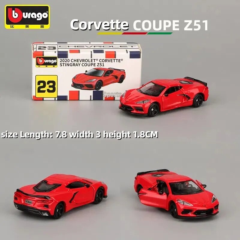 Машинка BBURAGO 1:64 серия Модель автомобиля Материал из легкого сплава