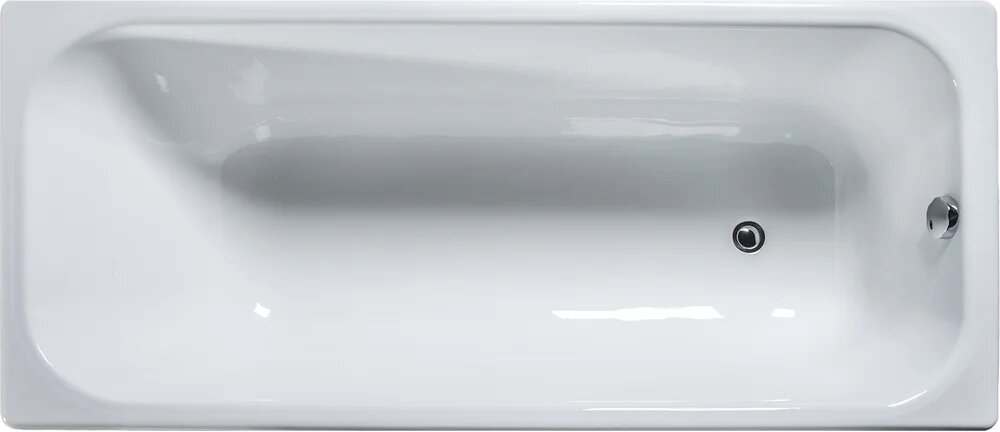 Чугунная ванна Универсал Ностальжи 170x75, на ножках, 235 л, пристенная, прямоугольная, белая, в современном стиле