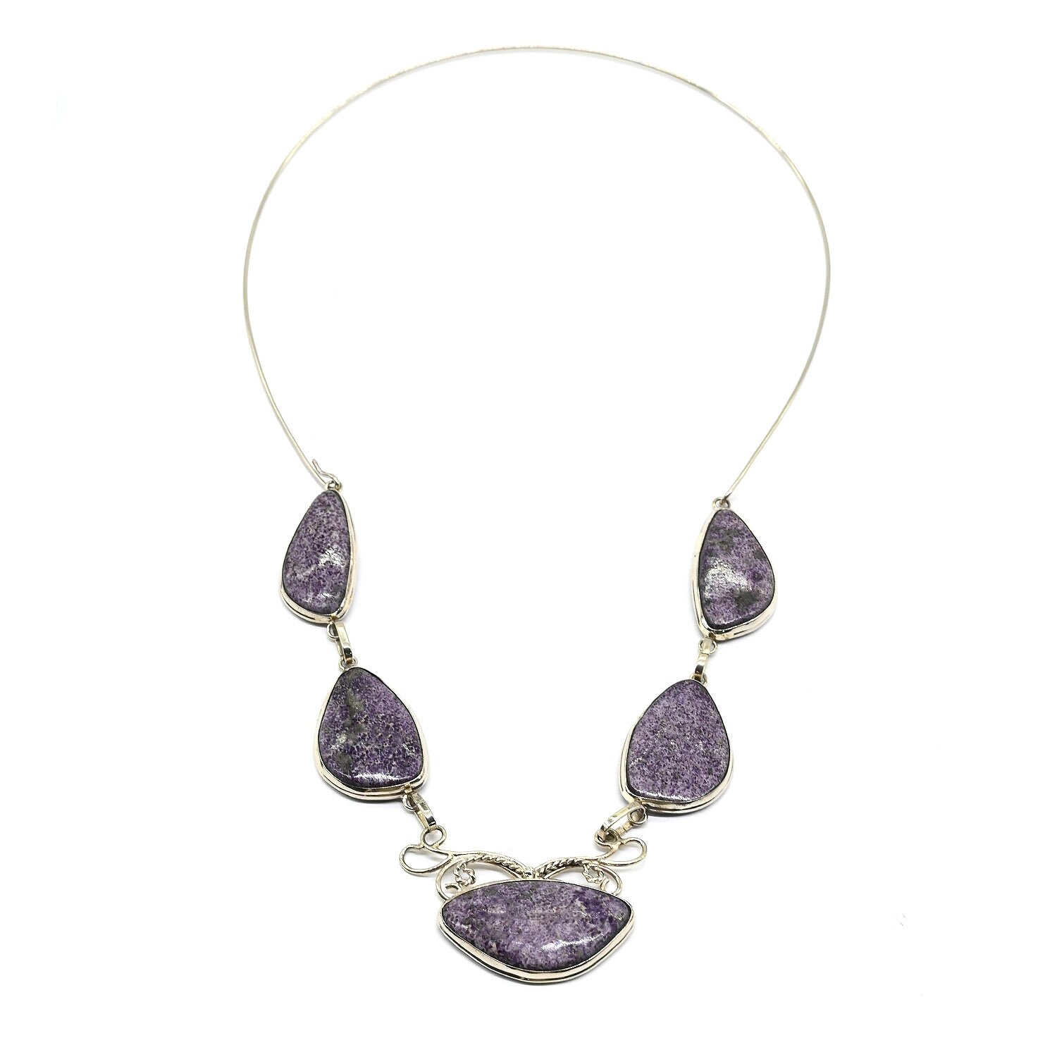 Колье, флюорит