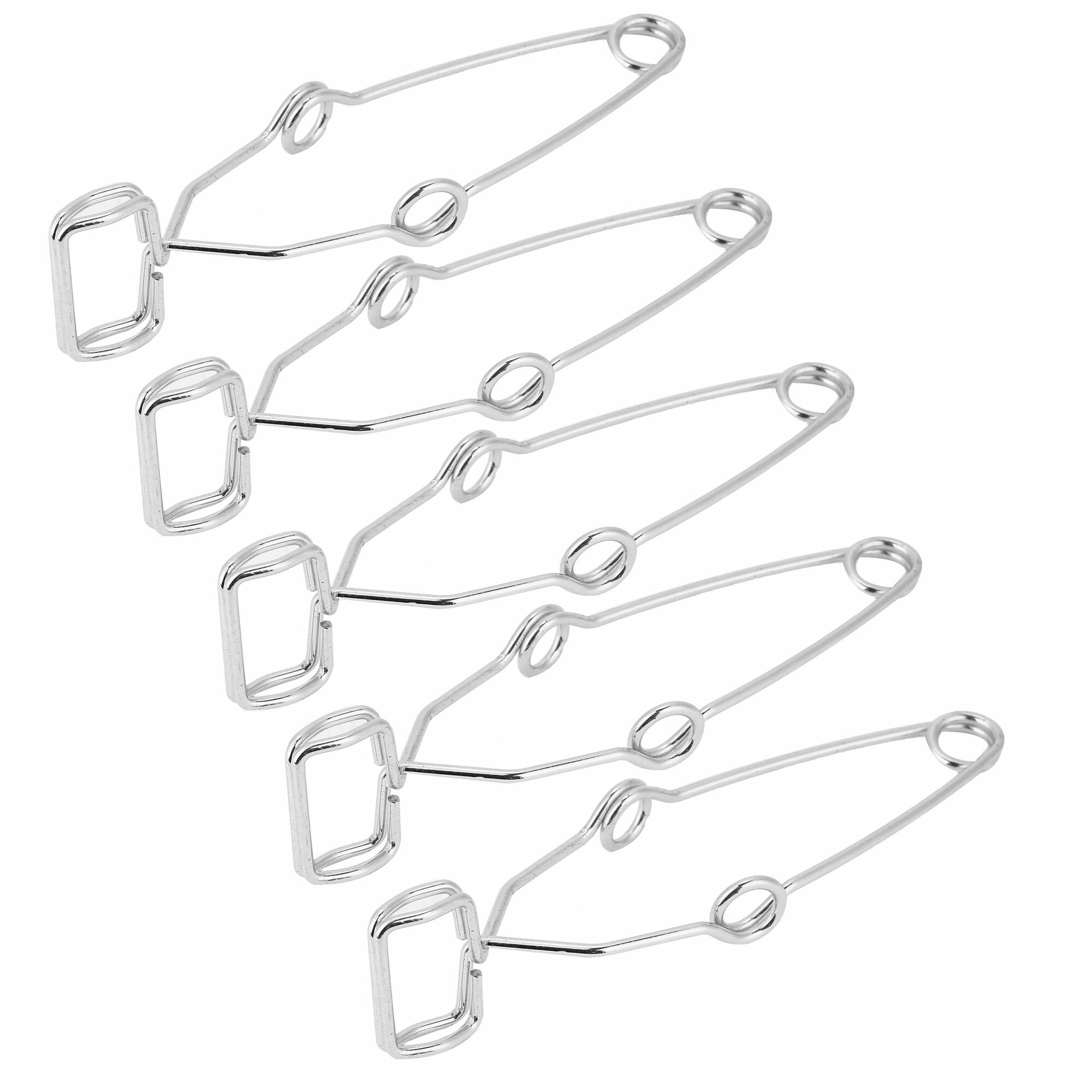 5 шт. стальных зажимов для пробирок, держатель для лабораторных экспериментов