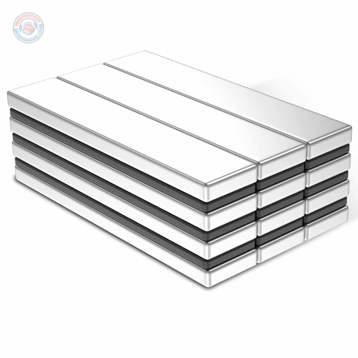 Магнит прямоугольник 60x10x3/4/5mm. 10 шт, мебельная фурнитура, магнитное крепление для сувенирной продукции, детских поделок, досок