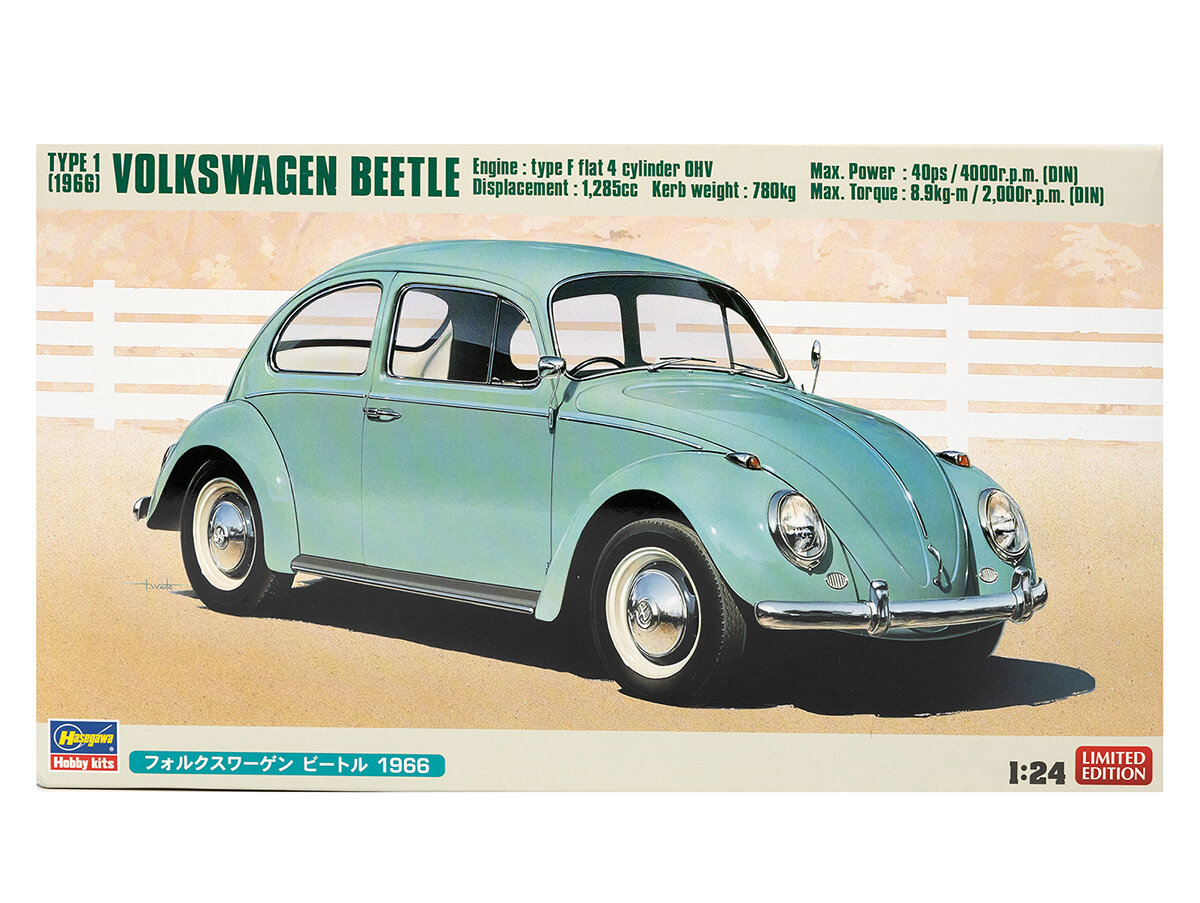 20732 Hasegawa Автомобиль Volkswagen Beetle 1966 (1:24)