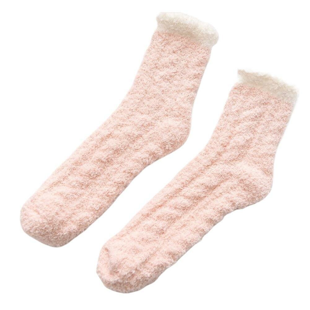 Носки из кораллового флиса, тёплые, яркие цвета