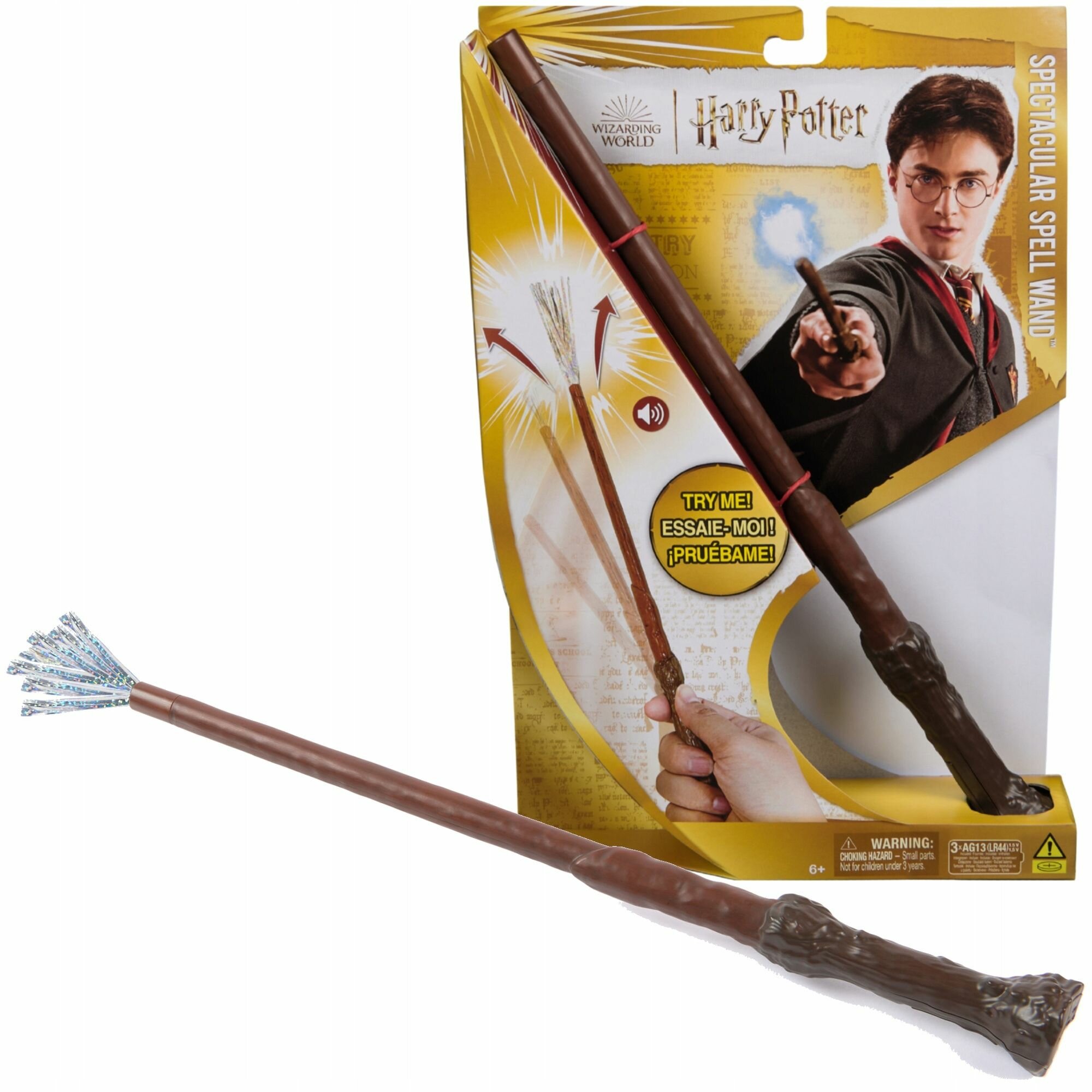 Фигурки Spin Master Harry Potter - Волшебная палочка Гарри для заклинаний, реагирует на движение - Спин Мастер 6071774 20150085