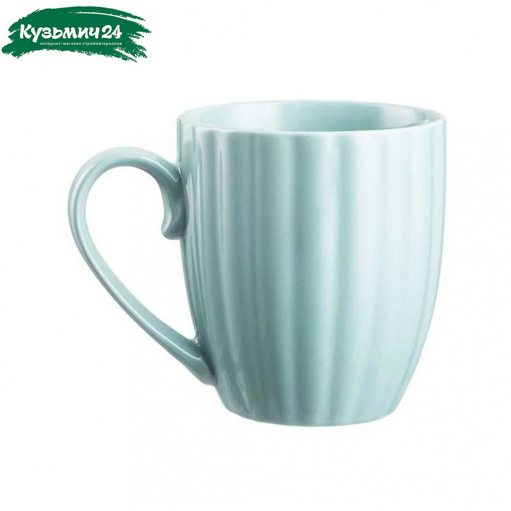 Кружка чайная Lefard, голубая, объем 360 мл, фарфоровая, 191-310