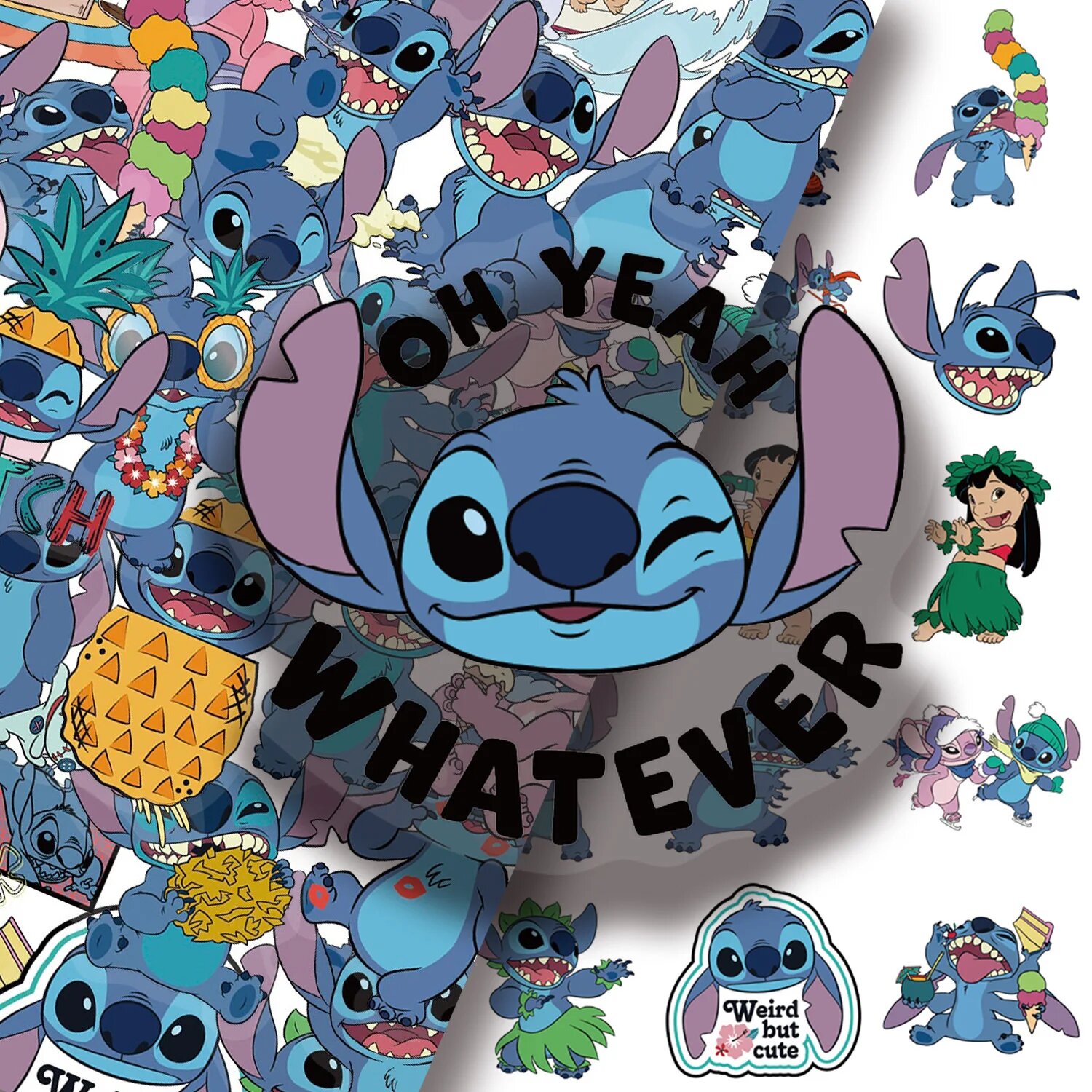 Наклейки Disney Лило и Стич, 10шт