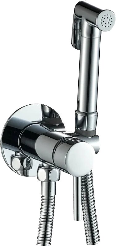 Гигиенический душ Haiba HB5511 со смесителем, хром, глянцевый, латунь, рычажный, смеситель для биде