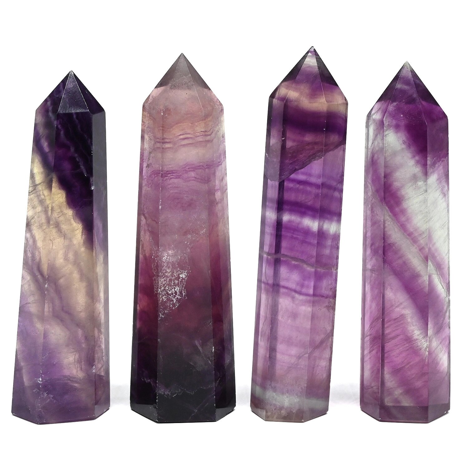 Кристалл из флюорита фиолетового "Карандаш" 18*18*80мм .