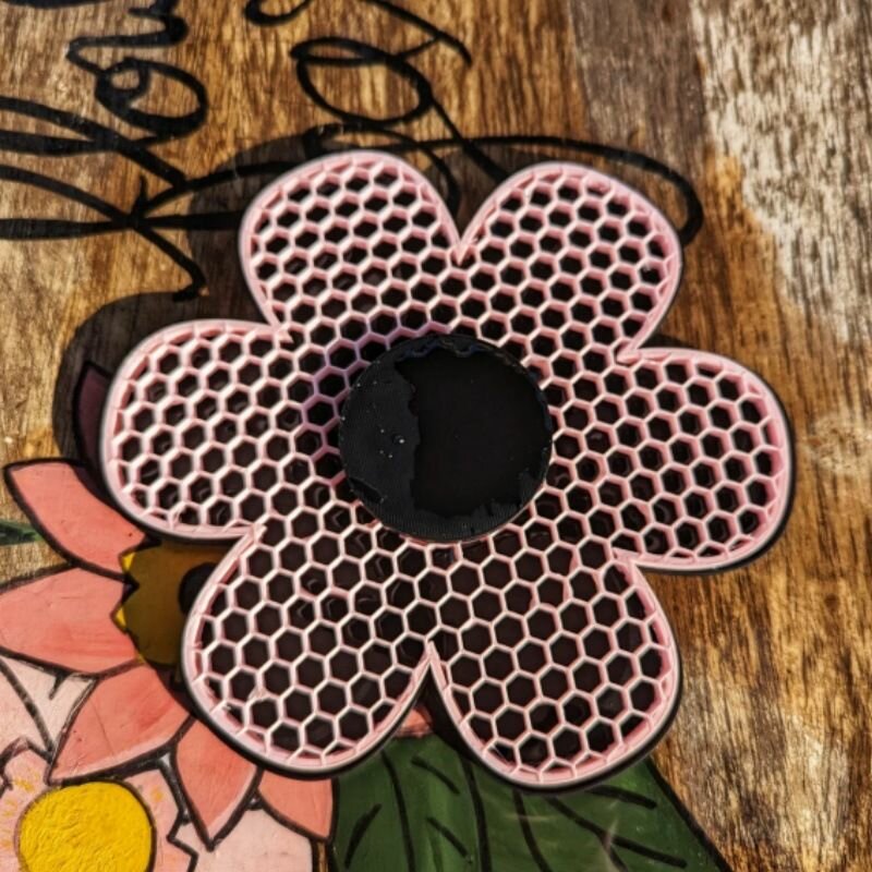 Кормушка для пчел Bee Feeder, плавающая, с кормушкой, 16 см, розовая 2 шт.